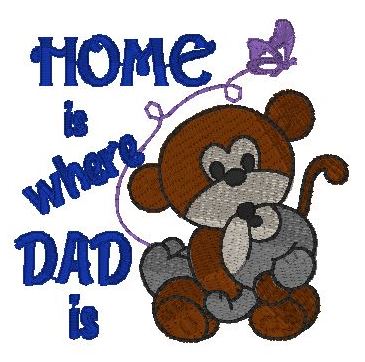 Monkey Dad & baby – cuddlebunnies.com.au